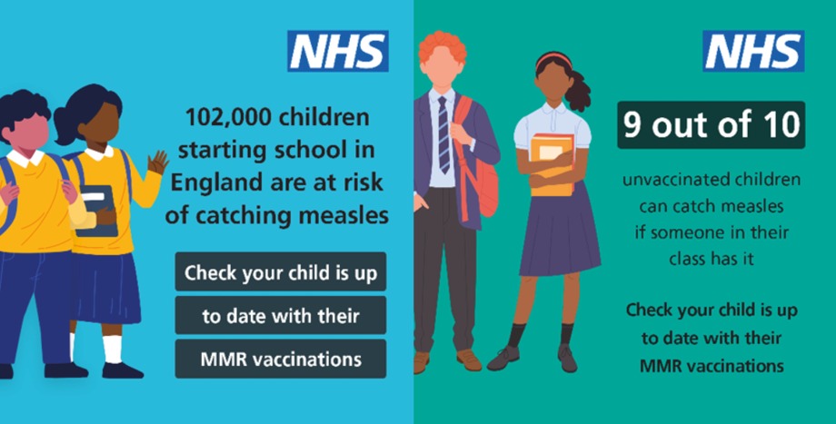 NHS Message: Check Your Child is Up To Date with MMR Vaccinations ...